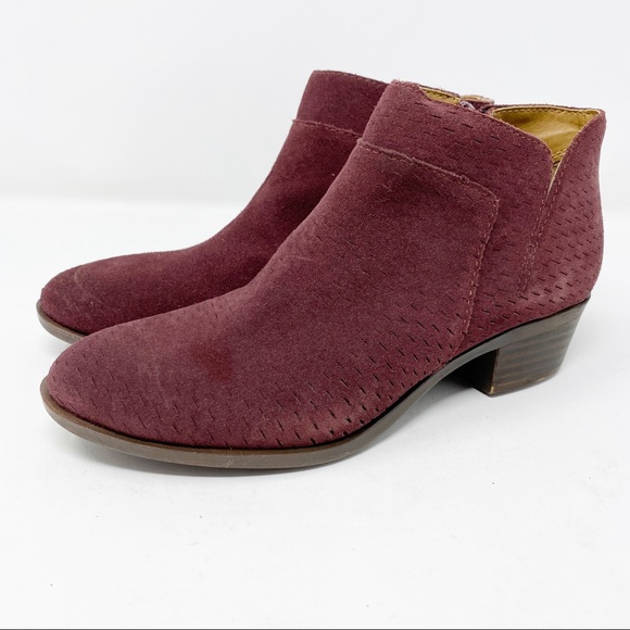 Lucky Brand | Shoes | Lucky Brand Raisin Red Suede Leather Brintly ...